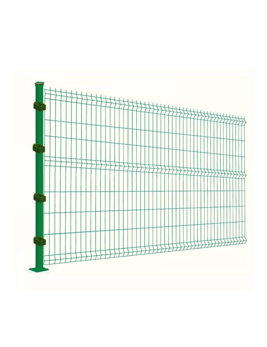 Reja Malla Acmafor 3d 1830x2500mm con Poste Verde 1900mm