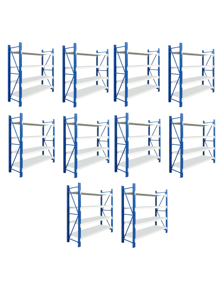 PACK X 10 Rack Estanteria Profesional 2000*600*2000mm