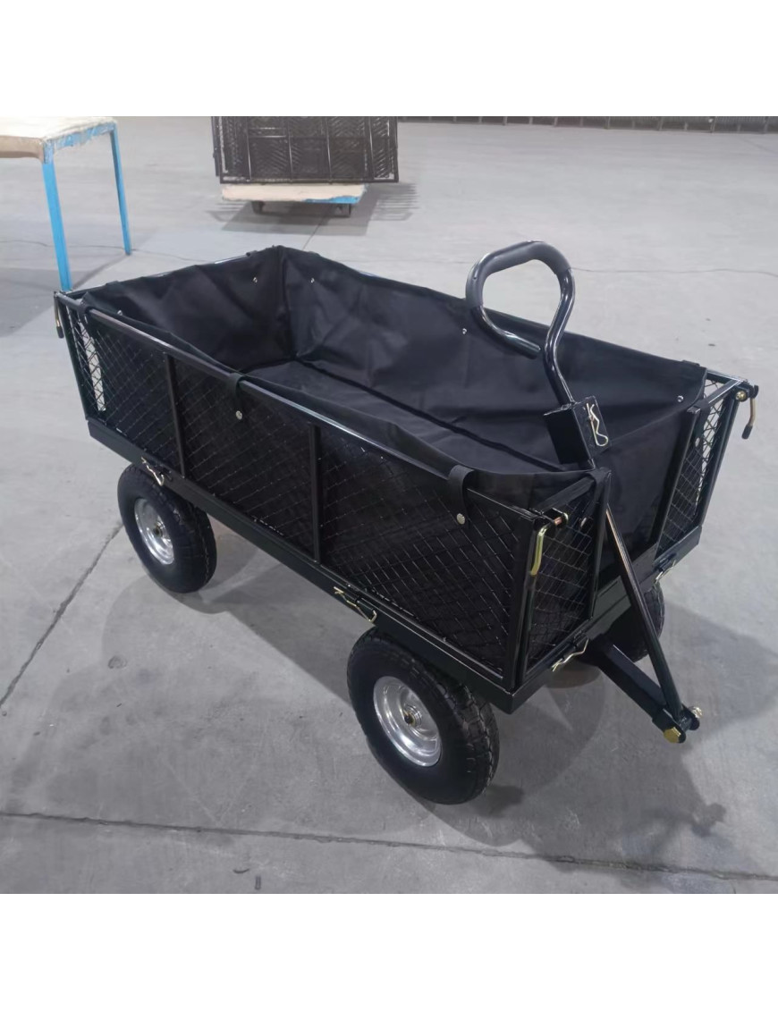 Carrito Multipropósito 4 Ruedas barandas 350 kg rueda sólida