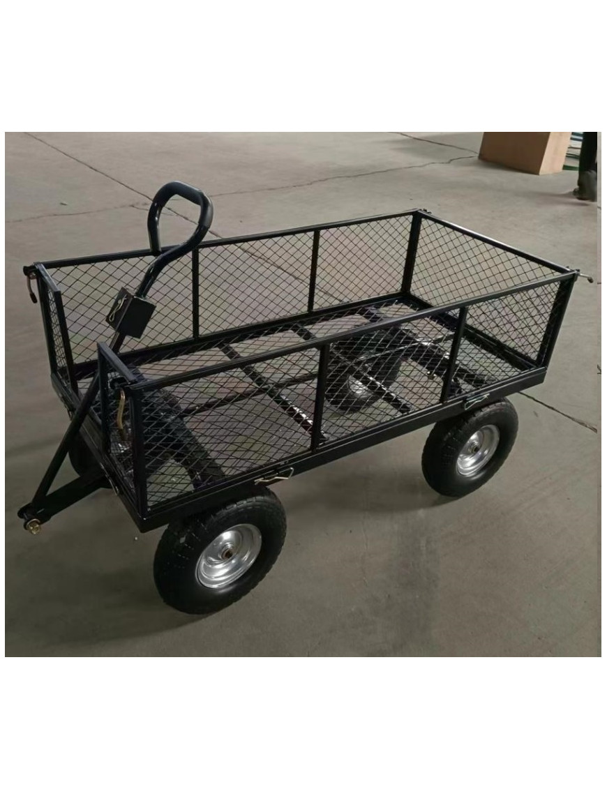 Carrito Multipropósito 4 Ruedas barandas 350 kg rueda sólida