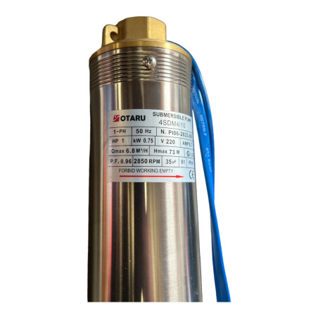 Bomba Sumergible Pozo Profundo 1HP 4 Pulgadas 1.100 watts.